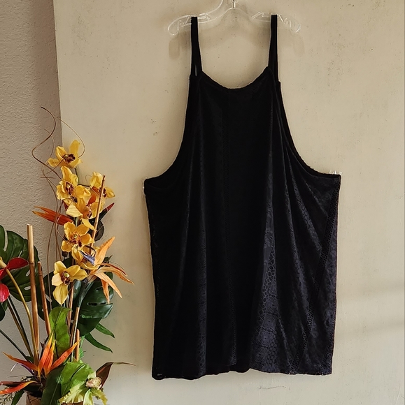 torrid | Tops | Torrid Lace Size 5 Racerback Black Tank Top | Poshmark